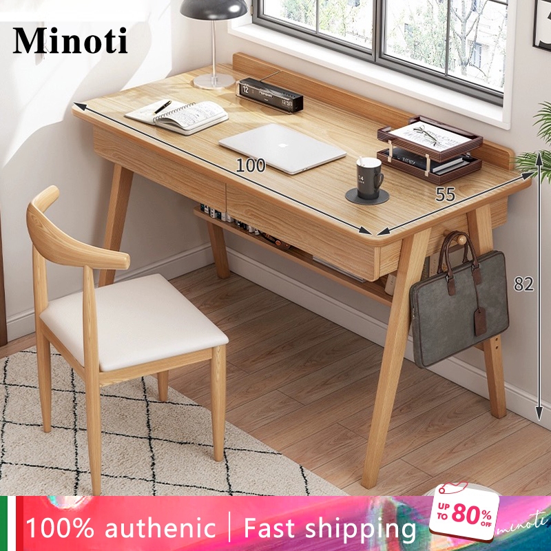Study desk Computer Table office desk Home student study Table Furniture Wood with drawer ...