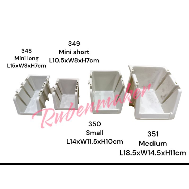 Rubenmaker - 1pc Stackable Bin Boxes Storage Organizer for Supplies ...