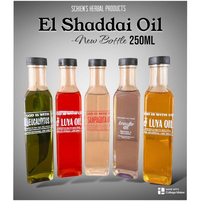 EL shaddai Massage Oil 250ml(new bottle) | Shopee Philippines