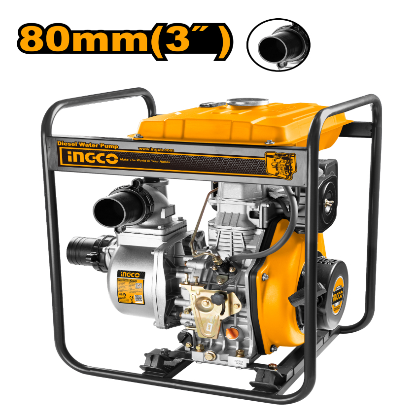 BUILDMATE Ingco Industrial Diesel Engine Water Pump 2 Inch 3.8HP / 3 ...