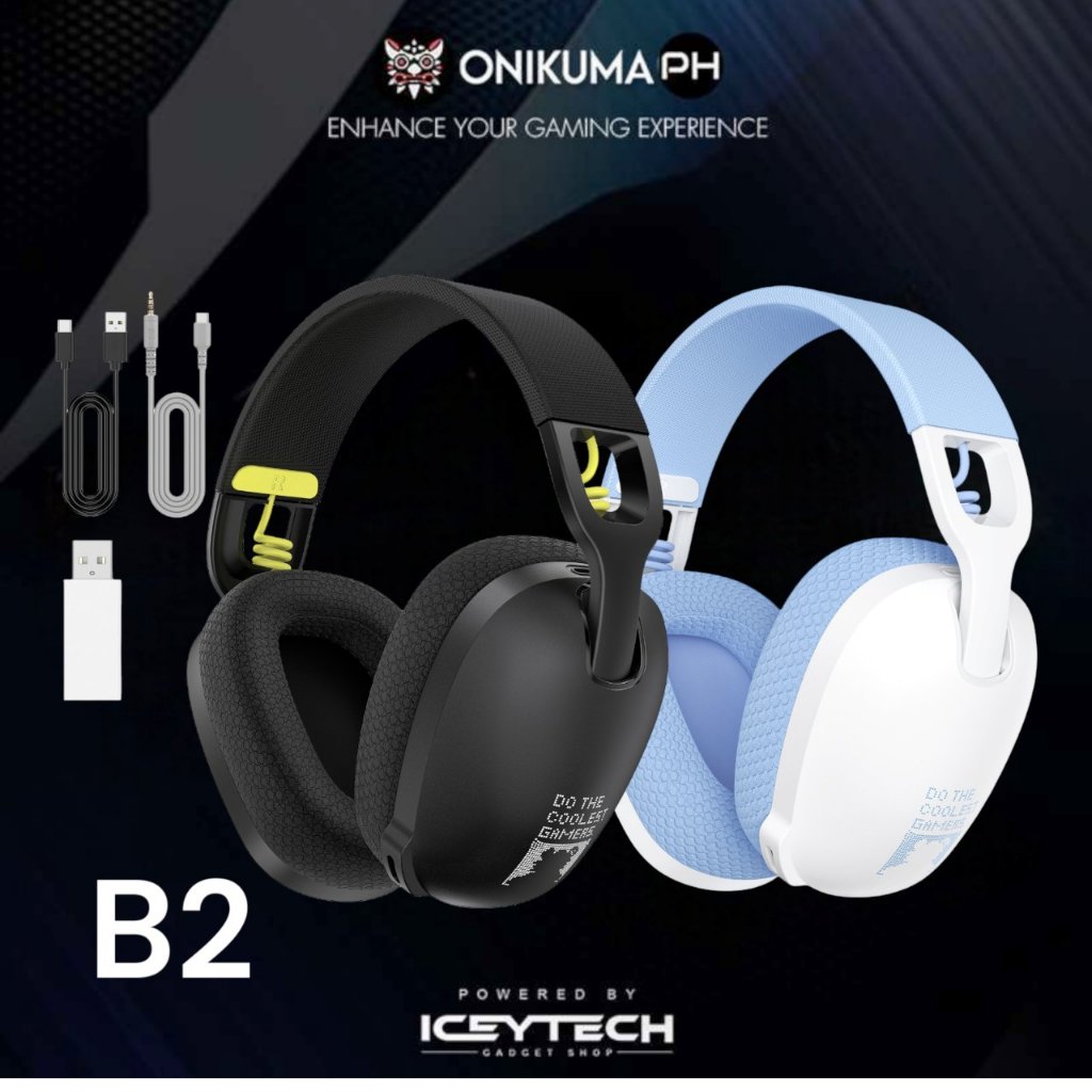 ONIKUMA B2 WIRELESS HEADSET BT & 2.4GHZ | Shopee Philippines