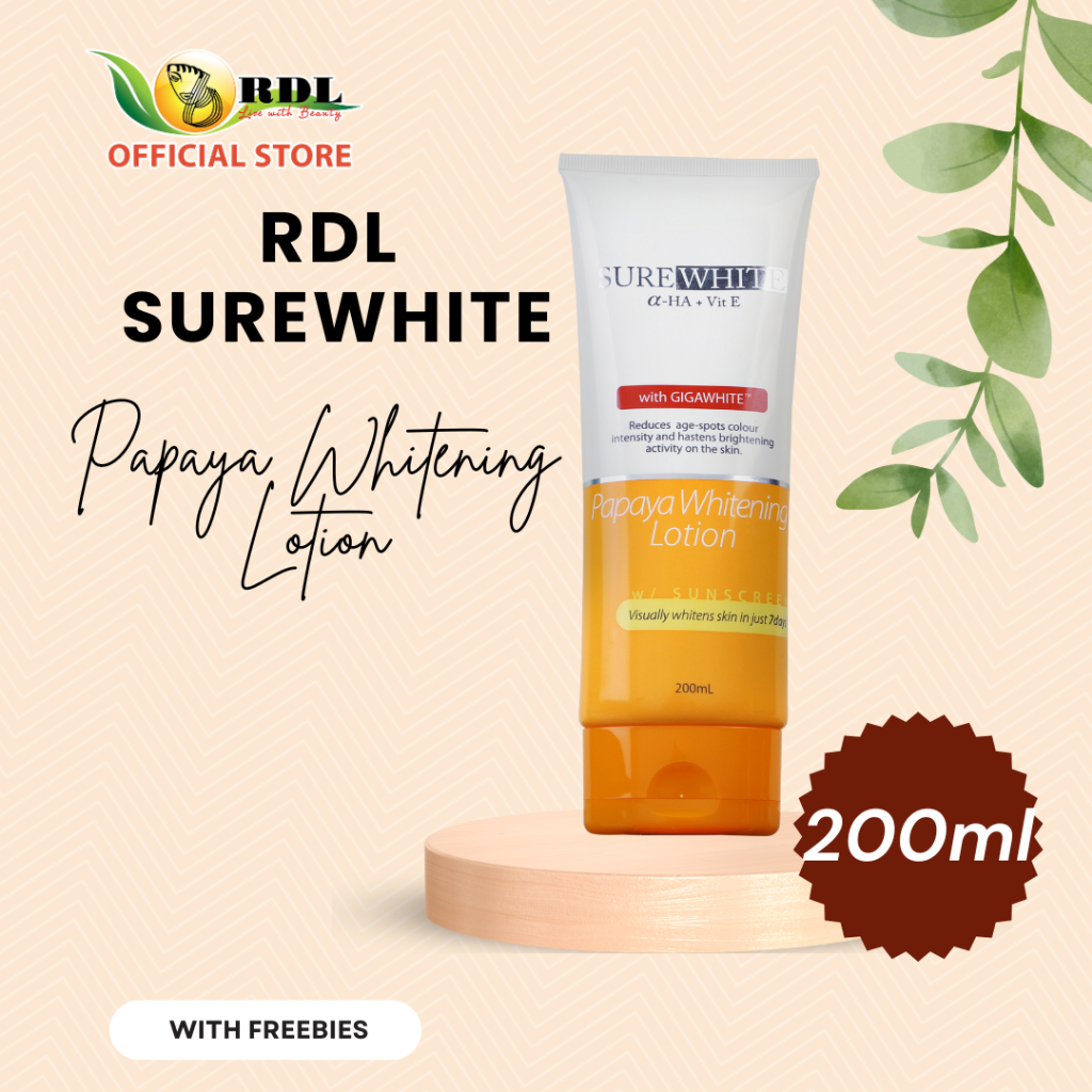 RDL SUREWHITE WHITENING LOTION 200ml | Shopee Philippines