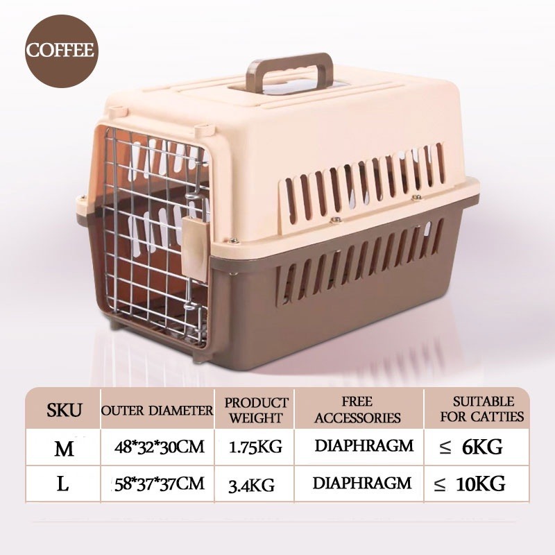 Pet carrier travel cage cat cage dog carrier cat carrier crates airline ...