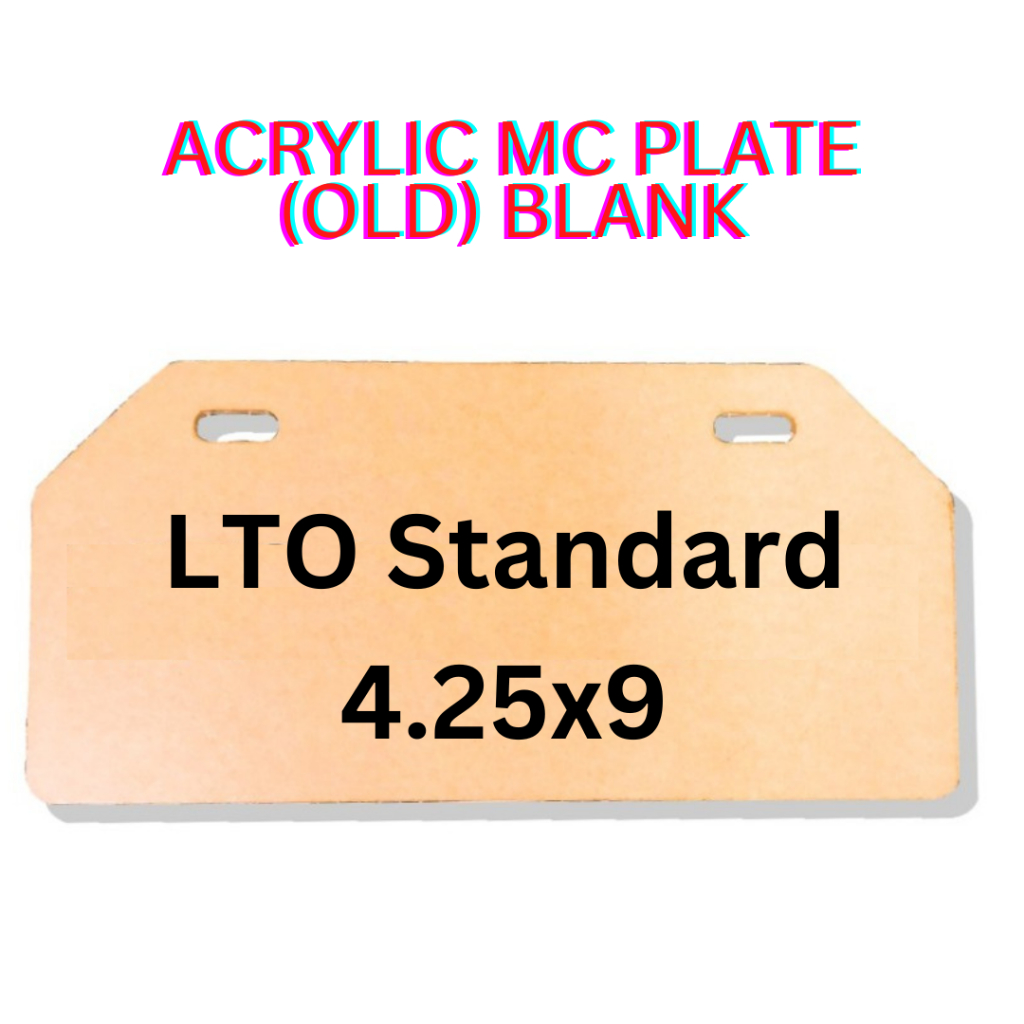 Mc Plate 3mm/5mm 1PC each Acrylic Old Mc | Shopee Philippines