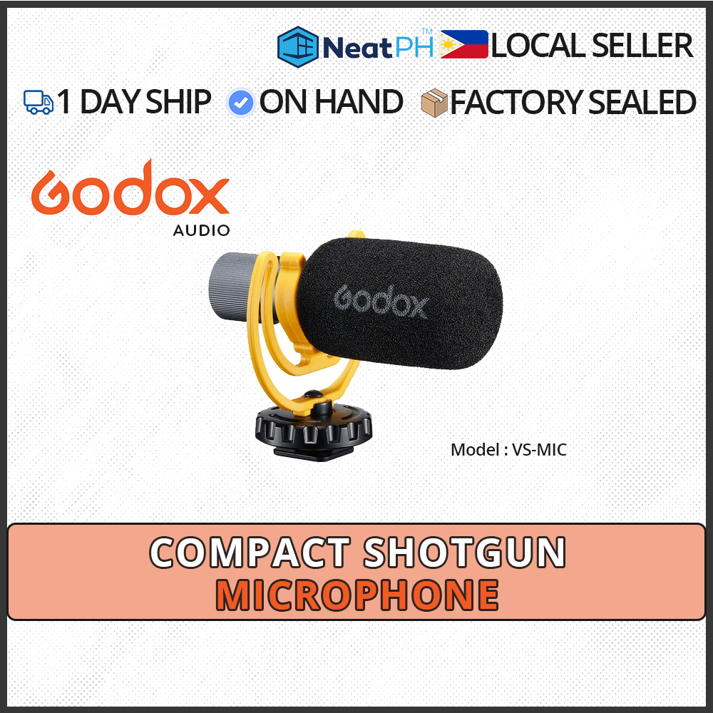 GODOX VS-Mic Universal Video Microphone with Shock Mount Deadcat ...