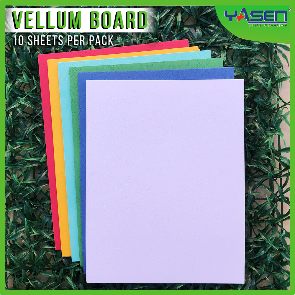 Yasen Vellum Specialty Board Paper White / Colored 230gsm Short | A4 ...