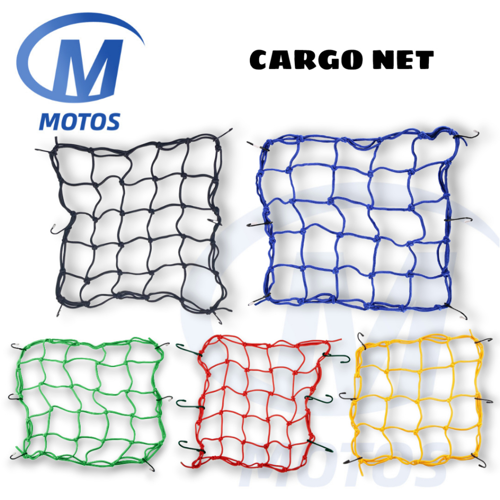MOTOSPH Motorcycle Cargo Net Luggage Rope Telescopic Elastic Helmet ...