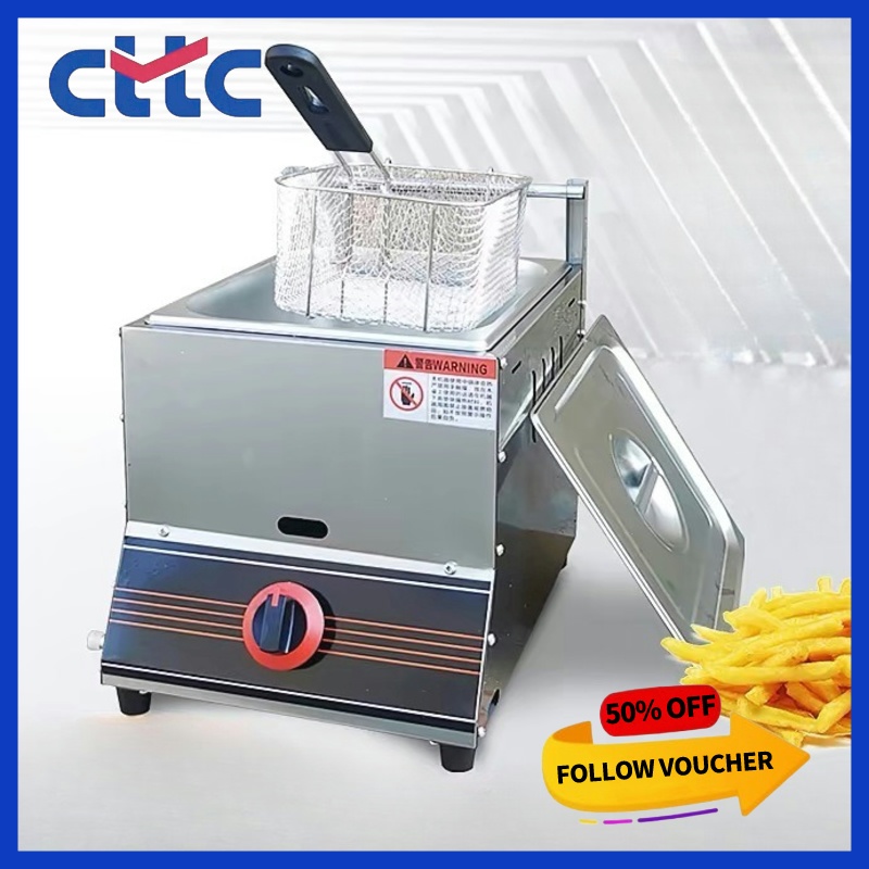 CTTC deep fryer Multifunction deep fryer gas type fry pan Commercial ...