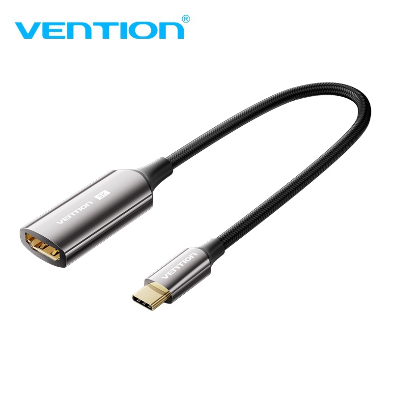 Vention Cotton Braided USB-C to HDMI 4K 8K Converter Zinc Alloy Type ...