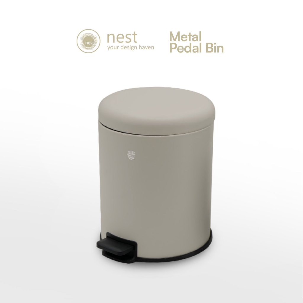 Nest Design Lab Pedal Bin 5L - Premium Metal Soft Close Lid | Hands ...