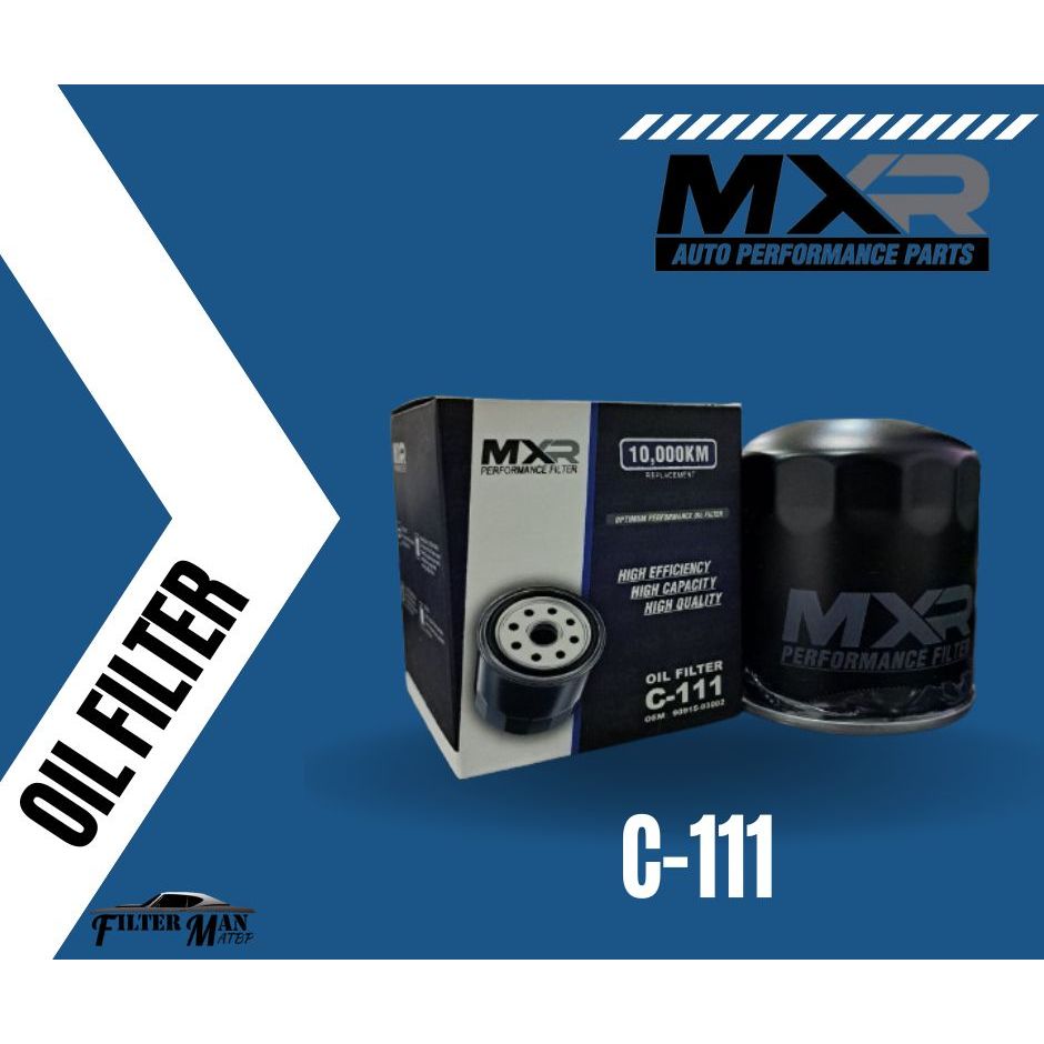 MXR OIL FILTER C-111 for FORTUNER, INNOVA, HILUX, REVO, RAV4, LC, HI ...