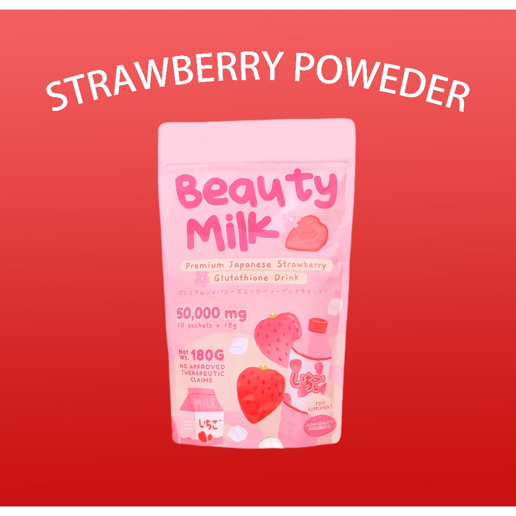 Strawberry Powder Flavored Drink Mix Strawberry Milkshake Powder ...