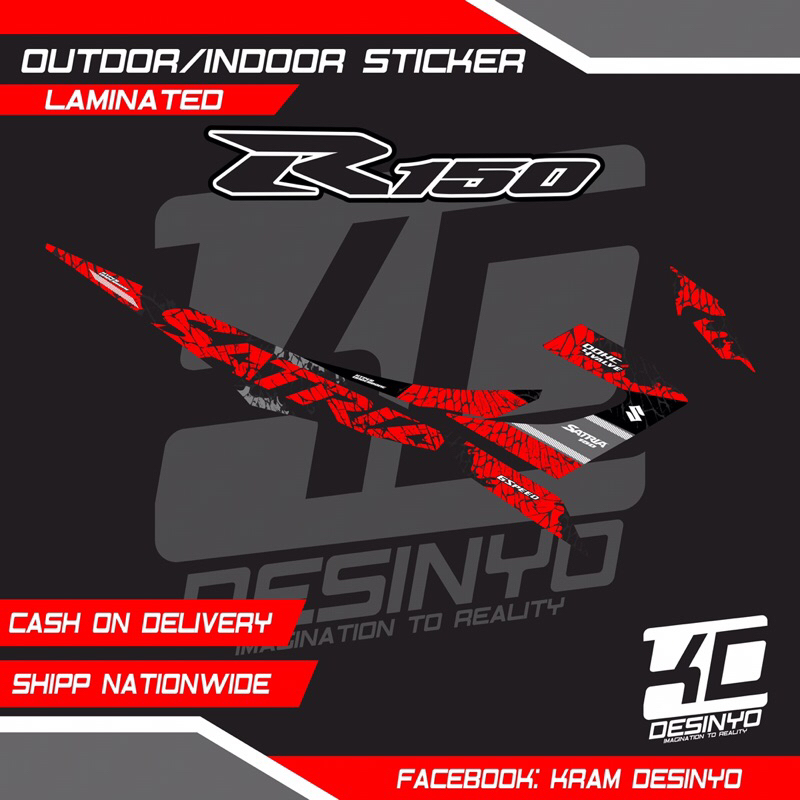 Raider 150 carb Satria stock sticker | Shopee Philippines