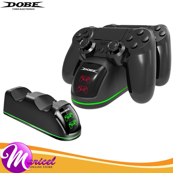 DOBE PlayStation PS4 Controller Dual Charging Dock with LED Charger Indicator & Panel Light TP4 ...