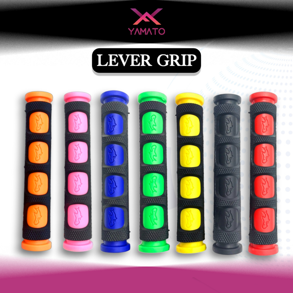 YAMATO MOTOCYCLE 1PAIR HANDLE LEVER GRIP LEVER RUBBER FOR MOTORCYCLE ...