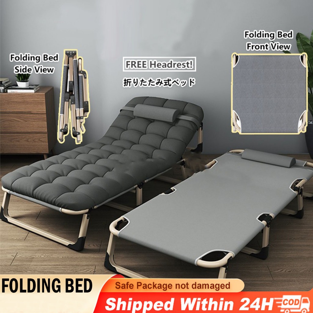 foldable bed, bed, portable bed, convenient, easy to use, sleep ...
