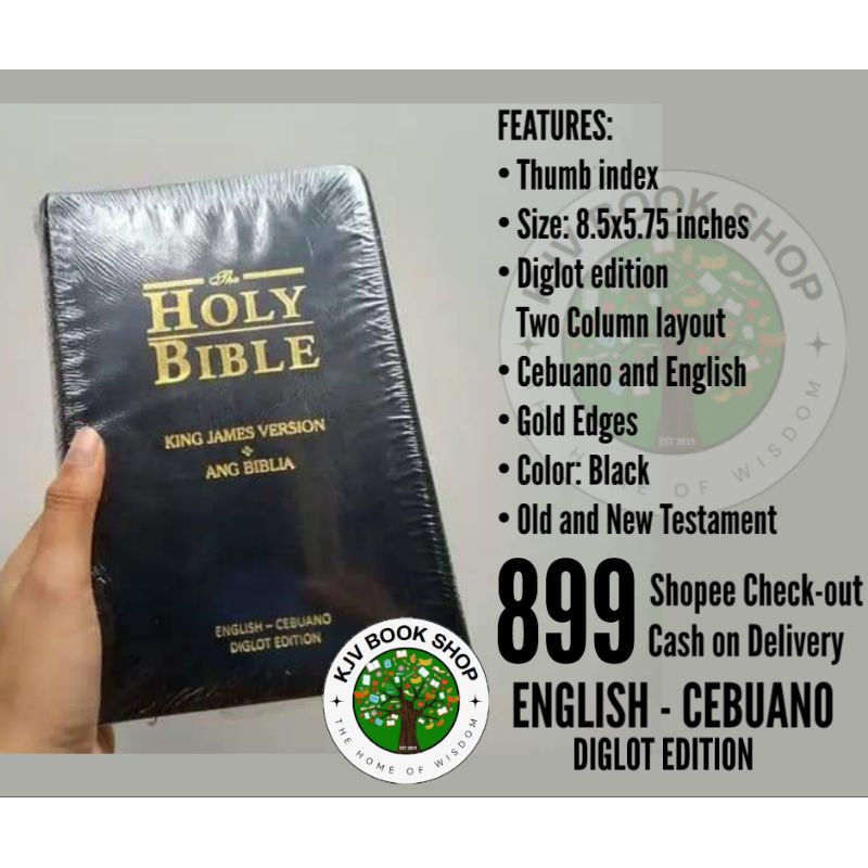 KJV BIBLE DIGLOT EDITION ENGLISH AND CEBUANO BIBLE KJV BOOK SHOP ...