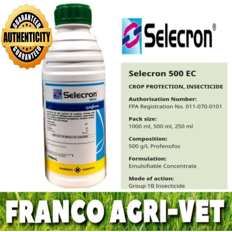 Selecron 500EC Insecticide by Syngenta ( 250ml / 500ml / 1 Liter ...