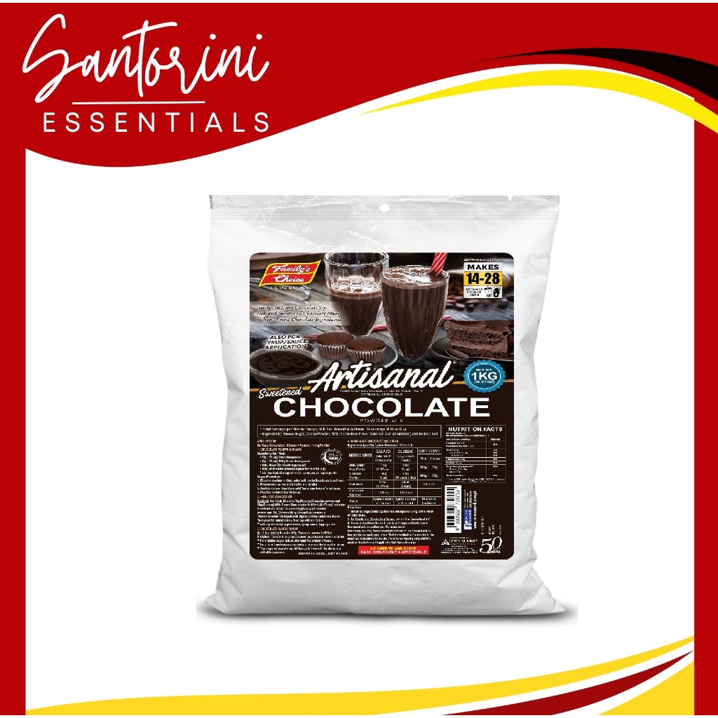 Family's Choice Artisanal Sweetened Chocolate Powder Mix 1Kg (Used for ...