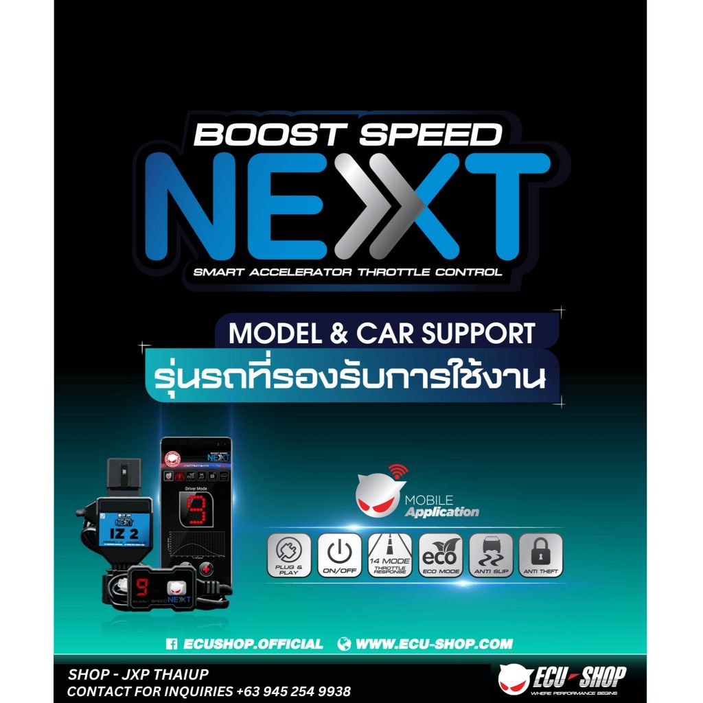 ECU Shop Boost Speed Next V2 Car Throttle Control Made in Thailand ...
