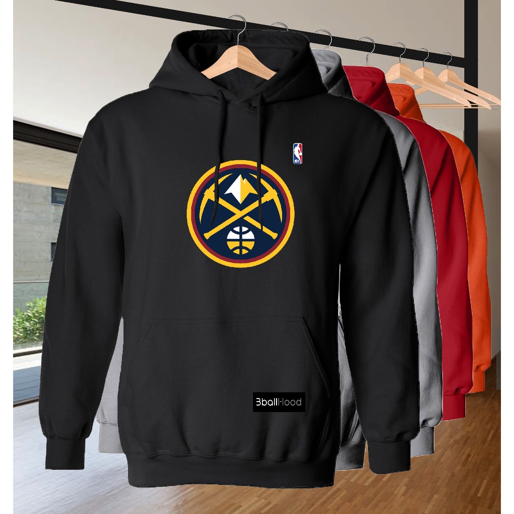 Hoodie Jacket Denver Nuggets Logo2 Pullover Sweater Long sleeve ...