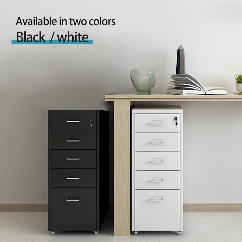 Metal Cabinet With Lock 3/5/6L Unit-Minimalist Home Office Drawer File ...
