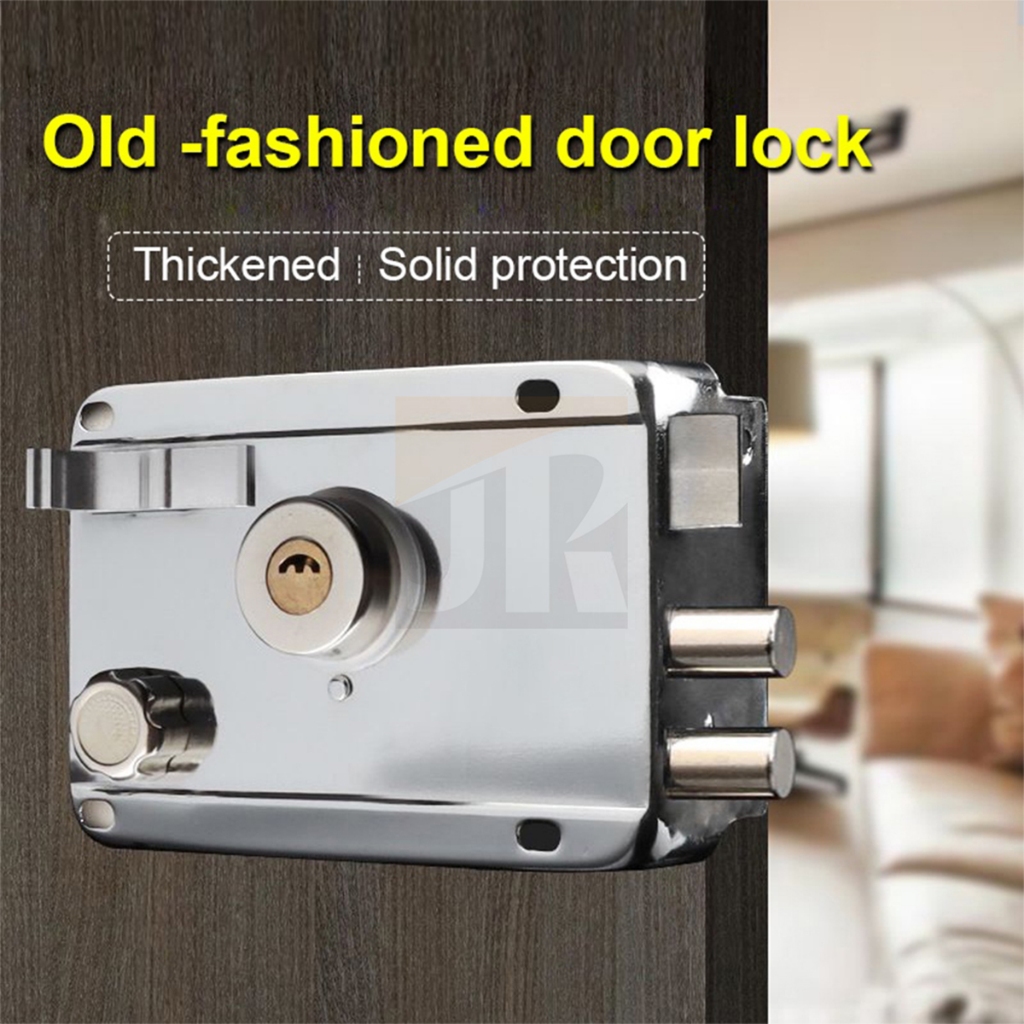 Stainless Steel Main Door Lock Set Strong Deadbolt Gate Lock Universal ...