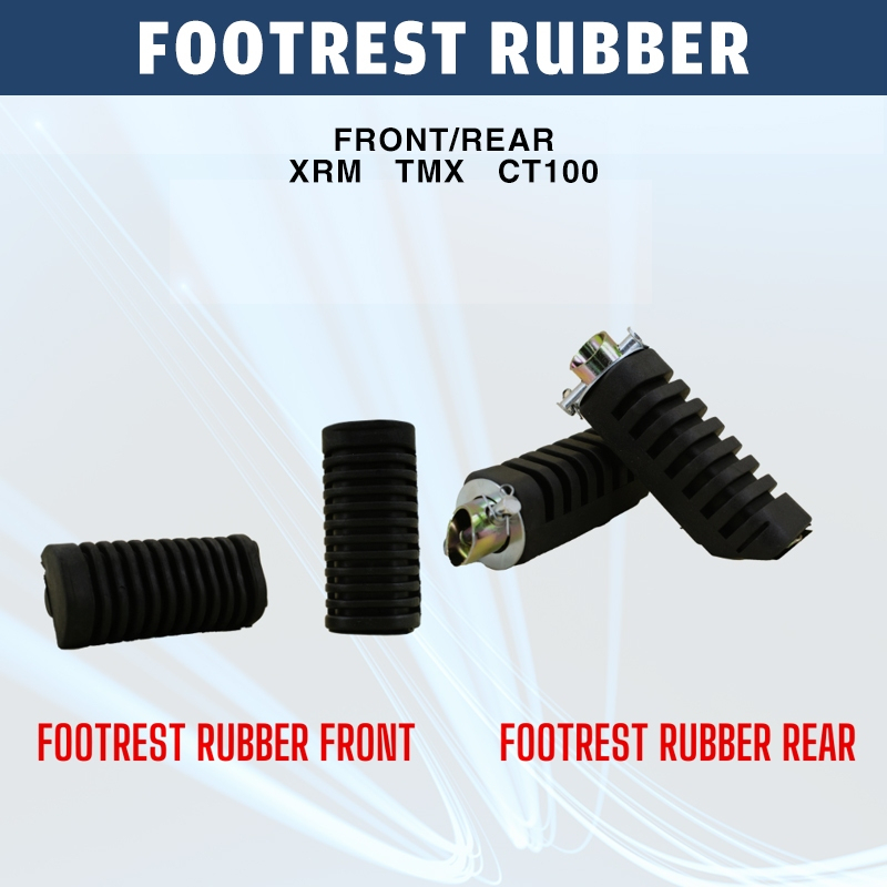 MOTORCYCLE FOOTREST RUBBER FRONT AND REAR | Shopee Philippines