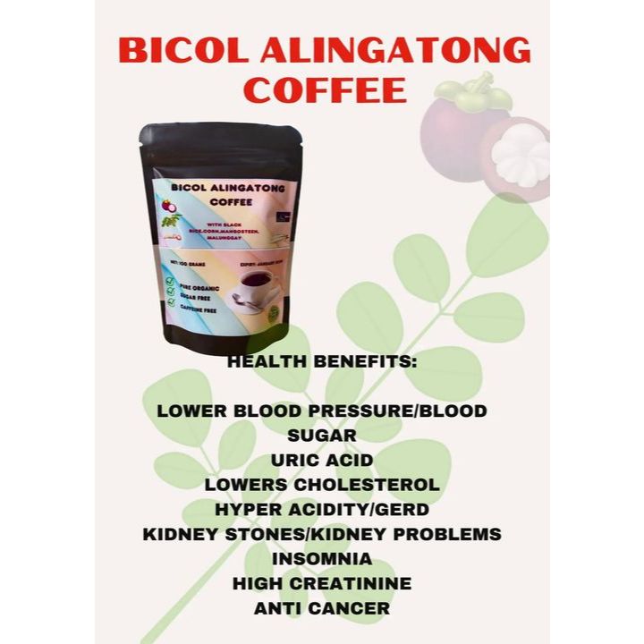 Bicol Alingatong Coffee with Black Rice, Corn, Mangosteen, Malunggay ...
