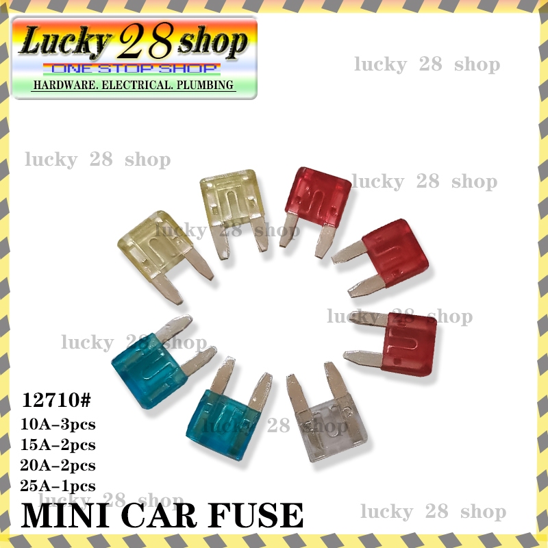 MICRO MINI CAR FUSE SET (10A,15A,20A,25A) #12710 | Shopee Philippines