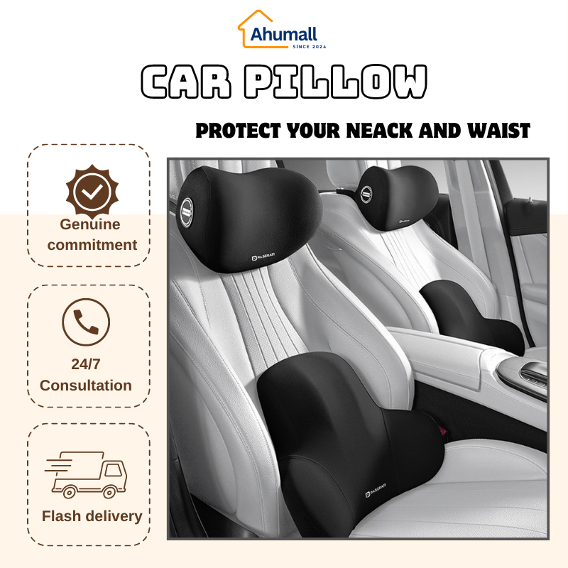 Car Lumbar Support Car Cushion Driver Seat Backrest, Pillow Driving ...