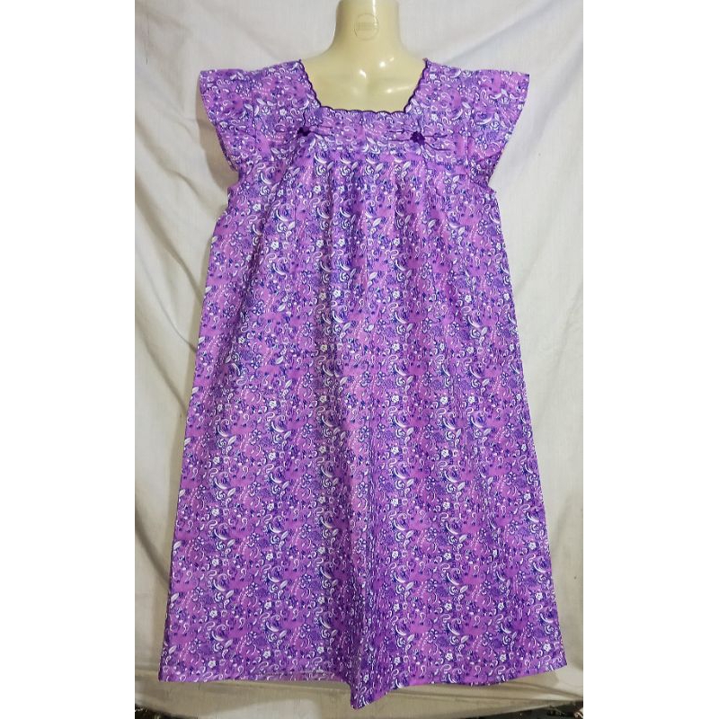 Miniflora Cotton Duster Embroidery Duster Daster Pambahay Pantulog ...