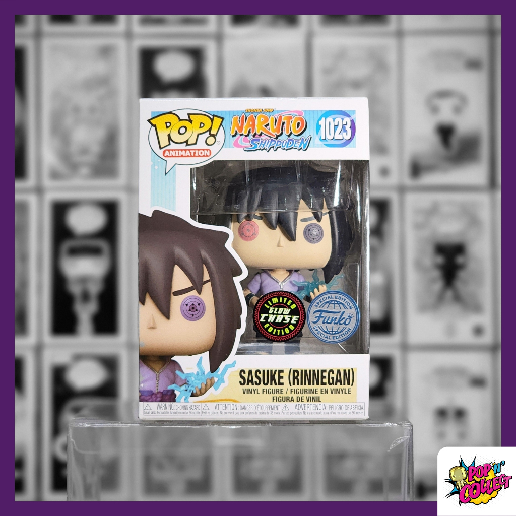 Funko Pop! Sasuke Uchiha (Rinnegan) Glow Chase w/Free Protector (Sold ...