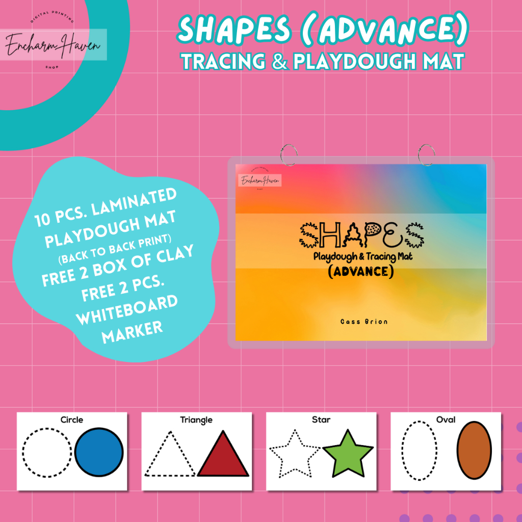 Shapes Tracing & Playdough Mat (ADVANCE) | Shopee Philippines