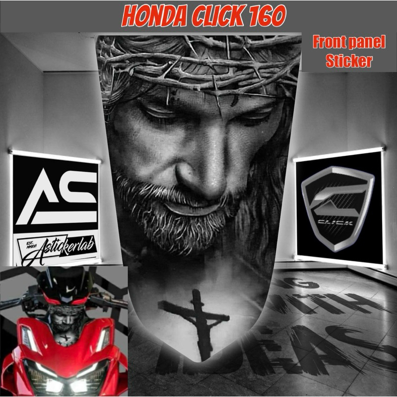 HONDA CLICK 160 FRONT PANEL COVER PRINTED LAMINATED | Shopee Philippines