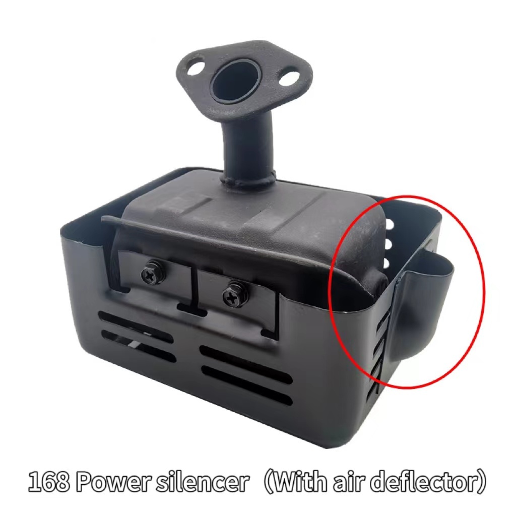 168F/170F engine muffler with hood GX160 gasoline engine | Shopee ...