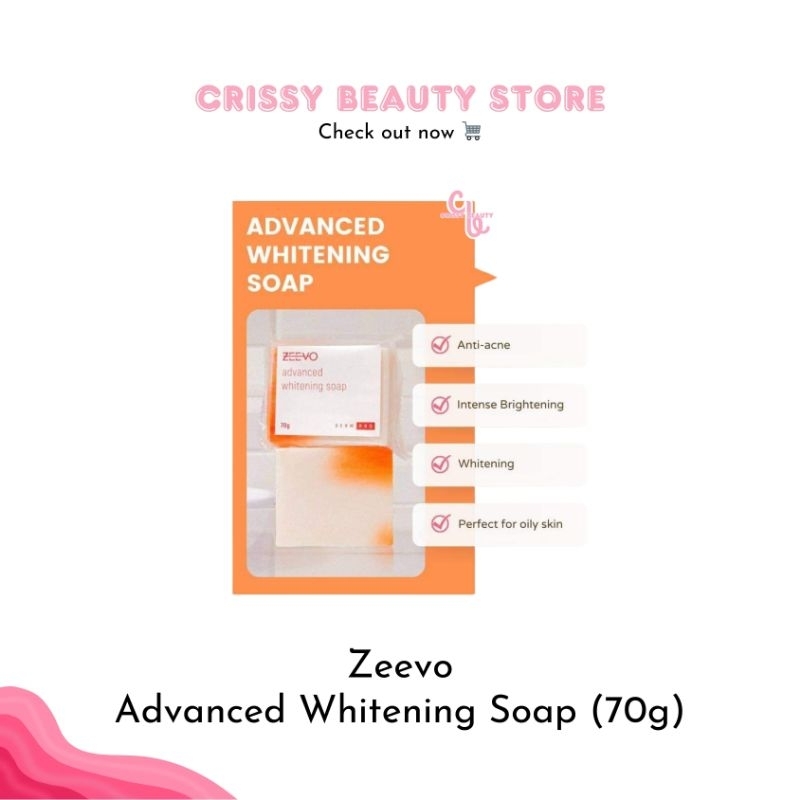 Zeevo Advanced Whitening Soap 70g (1pc) | Shopee Philippines