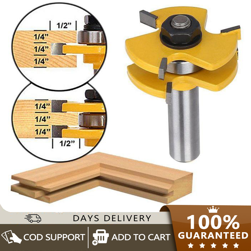 Tongue and Groove Set,Router Bit Set,Wood Door Flooring 3 Teeth ...
