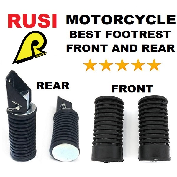 RUSI MP 100 110 125 Motorcycle Rubber Front And Rear Footrest 1pair ...