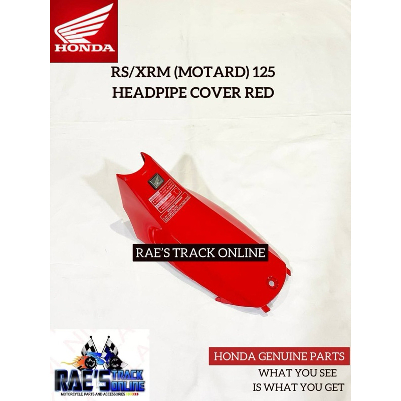XRM MOTARD / RS 125 CARB HEADPIPE COVER RED | Shopee Philippines