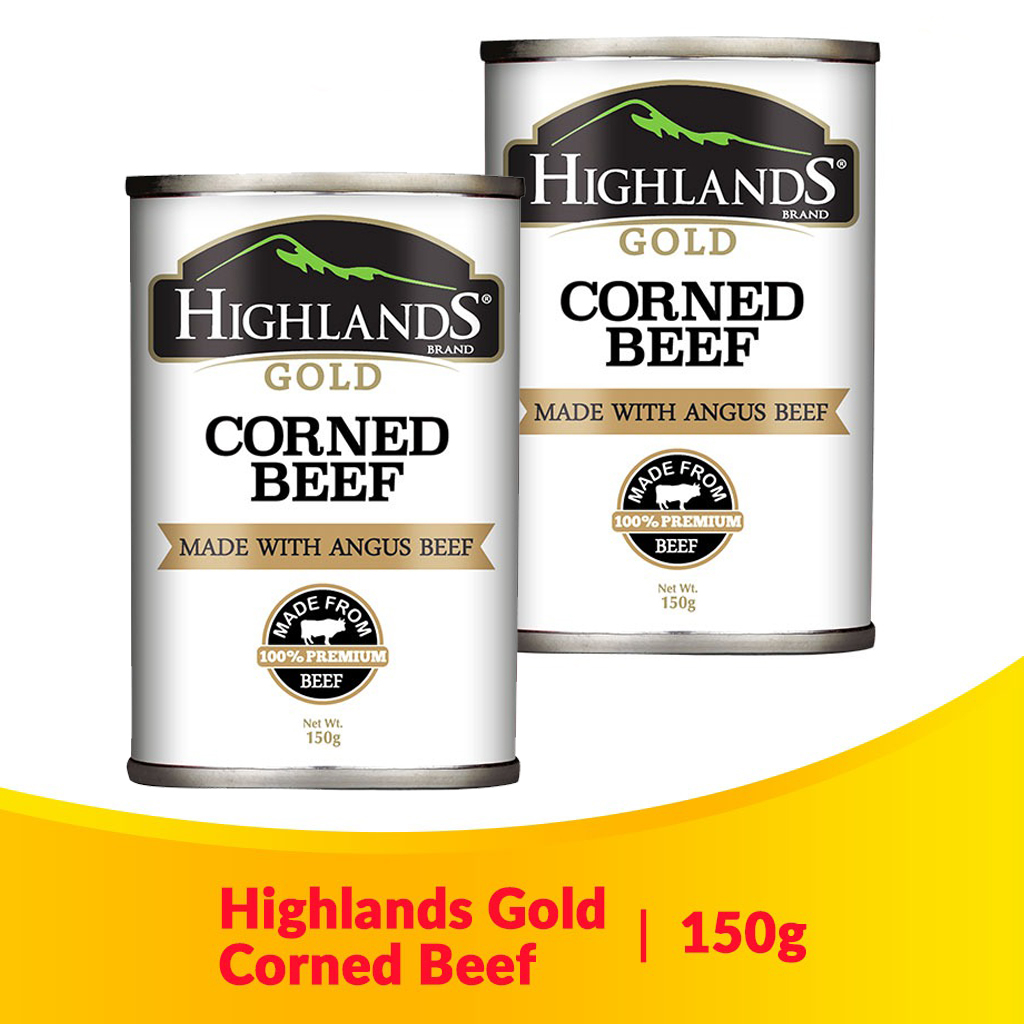HIGHLANDS Gold Corned Beef 150g - Pack of 2 | Shopee Philippines
