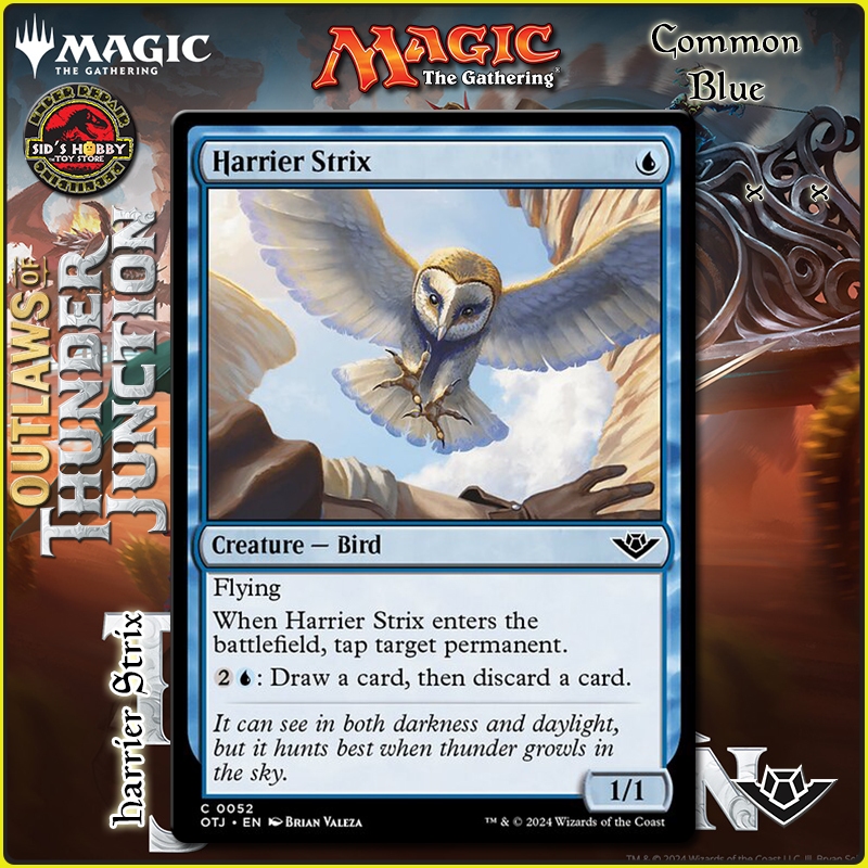 Harrier Strix x x Outlaws of Thunder Junction Blue Common OTJ MTG | Shopee Philippines