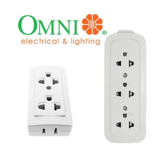 OMNI Surface Convenience Outlet with Ground 2 Gang 10A 250V~ - WSG-002 ...