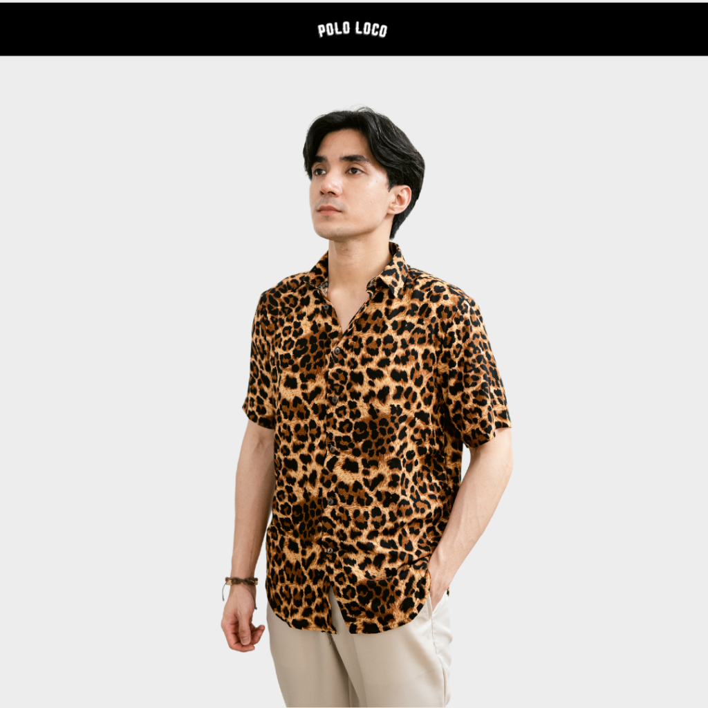 POLO LOCO Lep Regular Collar Printed Polo | Shopee Philippines