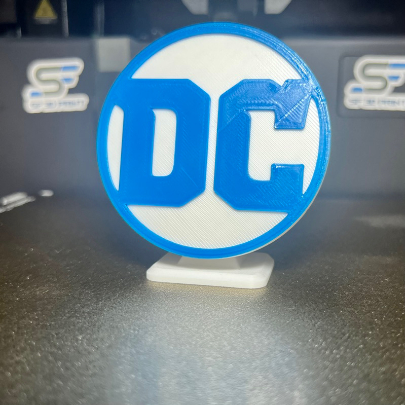 DC 3d logo fan art collectible emblem dc universe shelf display ...