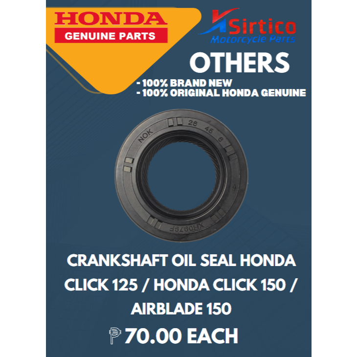 CRANKSHAFT OIL SEAL - FOR HONDA CLICK 125, HONDA CLICK 150, HONDA ...