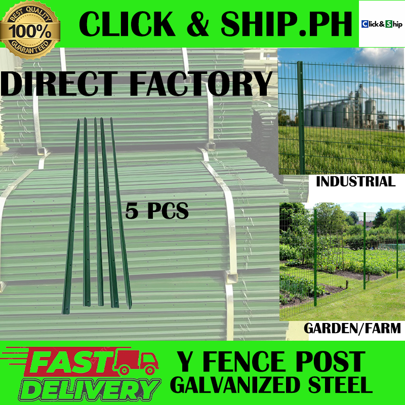 Y FENCE POST / GALVANIZED STEEL / POST FOR FARM / EASY TO INSTALL POST ...