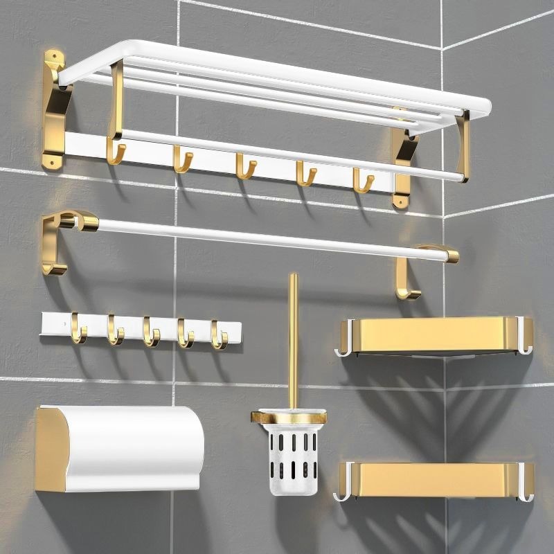 Bathroom Organizer Rack Towel Rack Corner Shelf Tissue Holder Bathroom ...