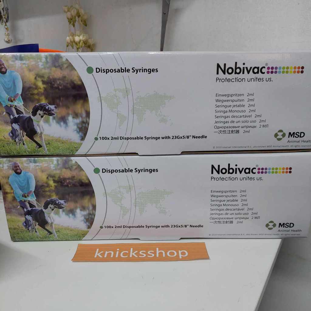 Nobivac Syringe 2mL 23G x 5/8 Needle (1Box/100pcs) | Shopee Philippines