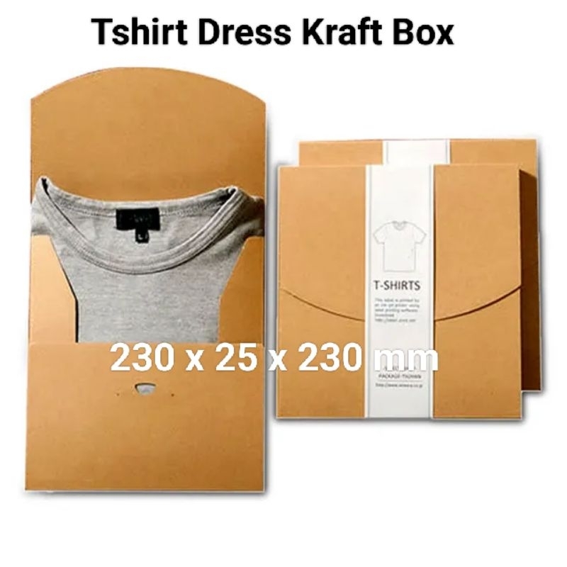 T SHIRT POLO KRAFT BOX PACKAGING BOX FOR SHIRT | Shopee Philippines